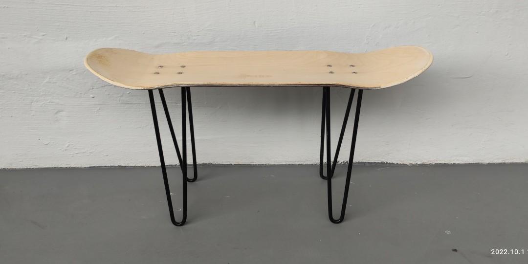 Skateboard deck stool / chair, Furniture & Home Living, Furniture ...
