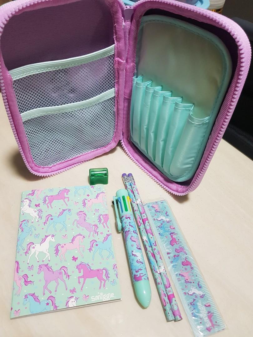 Smiggle unicorn pencil case, Hobbies & Toys, Stationery & Craft ...