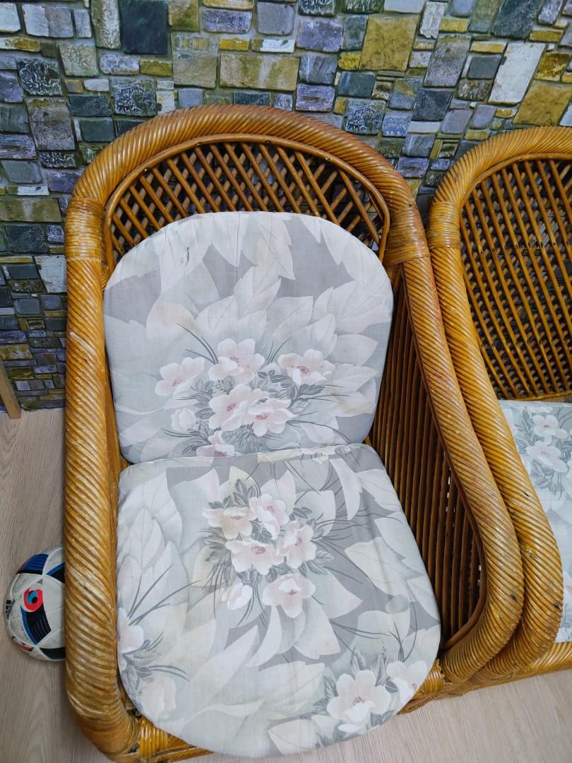 Sofa rotan, Furniture & Home Living, Furniture, Sofas on Carousell