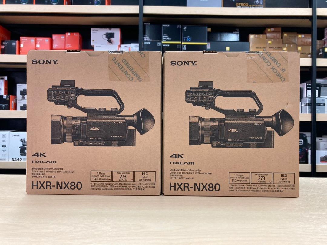 Sony HXR-NX80 4K NXCAM with HDR & Fast Hybrid AF Camcorder, Photography ...
