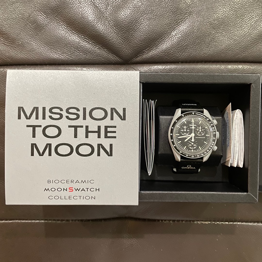 Swatch x Omega Moon, Luxury, Watches on Carousell