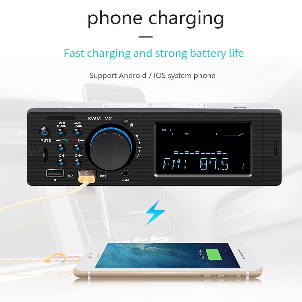 SWM M2 Car Radio Stereo Bluetooth AUX Input Head Unit Receiver (No Box ...