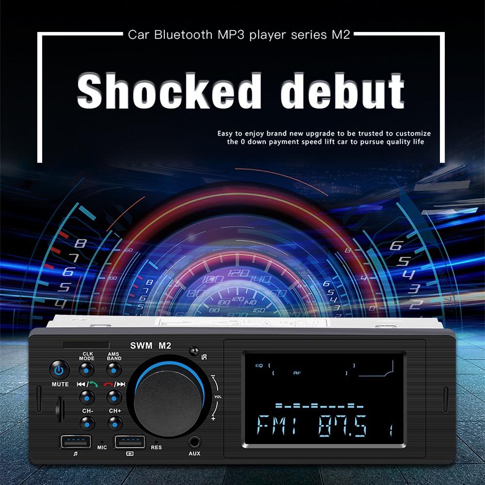 SWM M2 Car Radio Stereo Bluetooth AUX Input Head Unit Receiver (No Box ...