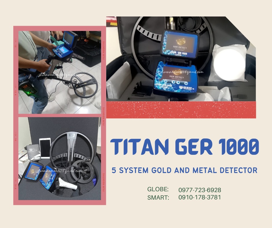 Titan Ger 1000 5 System Gold and Metal Detector, Sports Equipment ...
