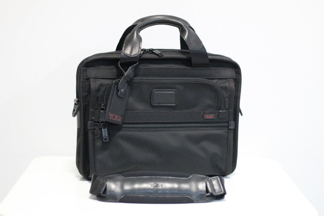 Tumi 26121DH - Alpha 14" Expandable Laptop Bag / 13" laptop brief ...