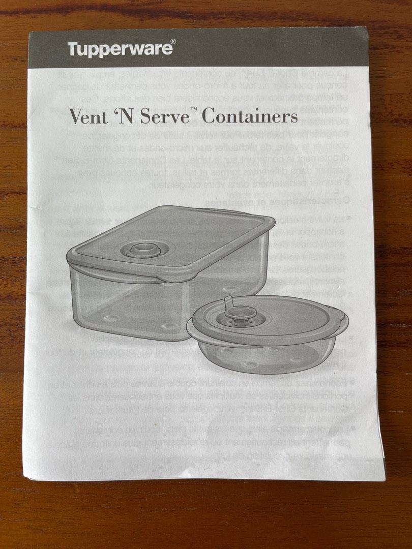 Tupperware Vent and Serve containers, Furniture & Home Living ...