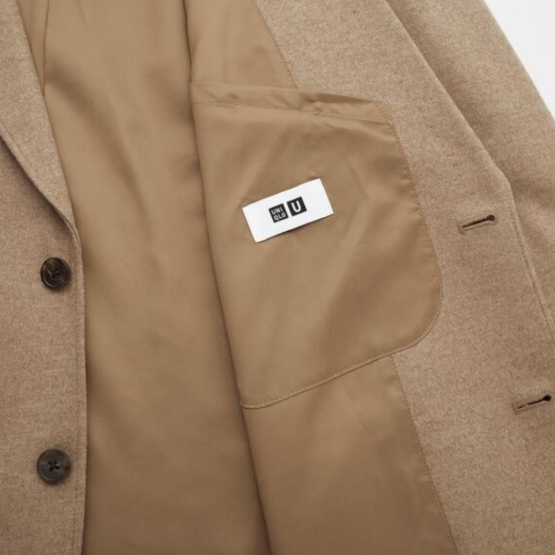 Uniqlo U Wool Blend Jersey Tailored Jacket Blazer, Men's Fashion, Coats ...
