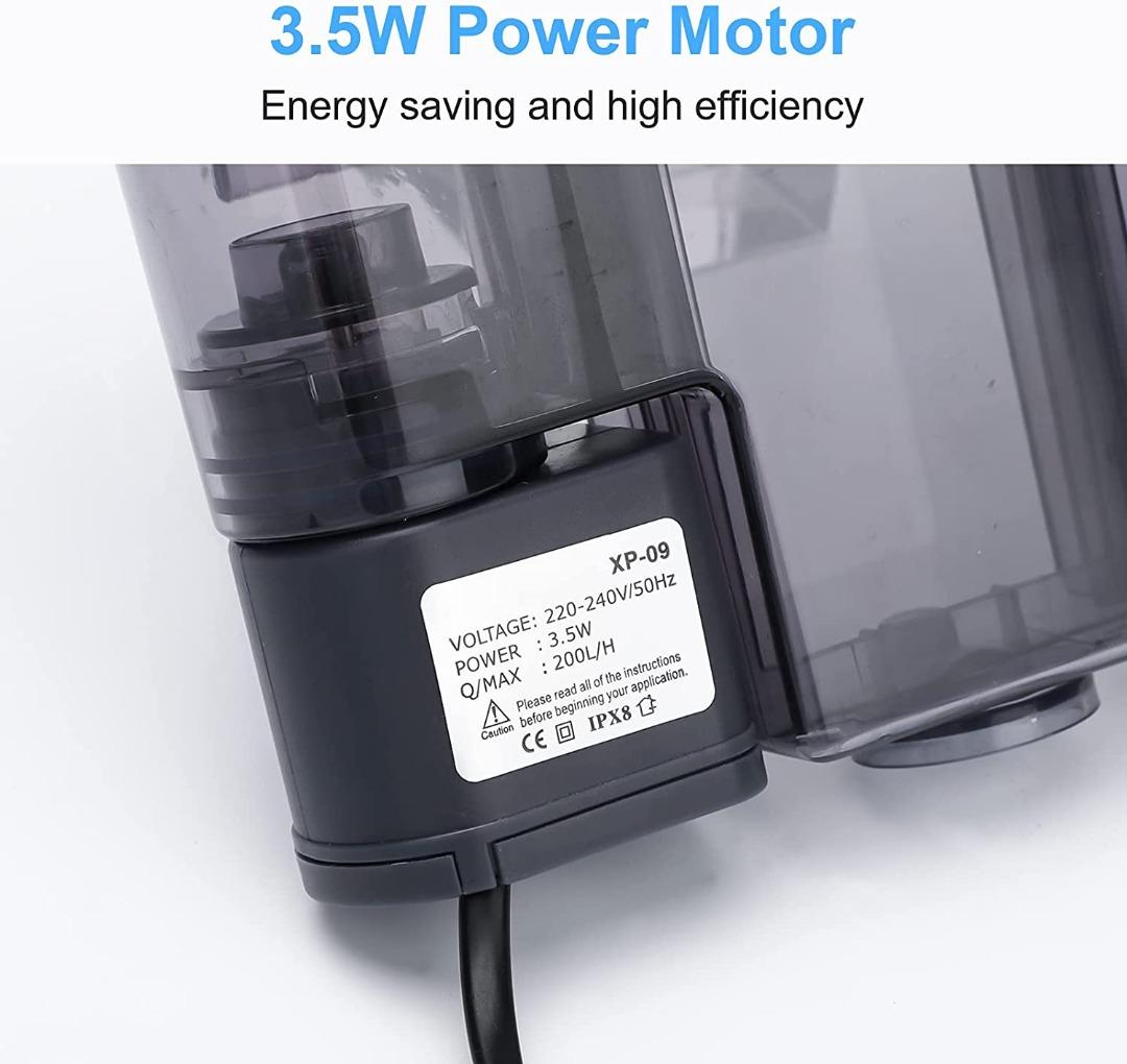 "(USED) AKKEE Aquarium Hang On Filter, External Hanging Fish Tank ...