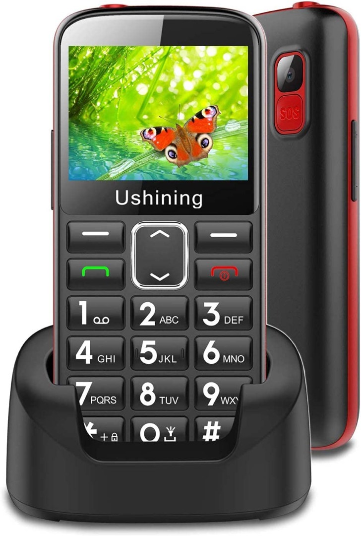 Ushining Big Button Mobile Phone for Elderly, Unlocked Senior Mobile ...