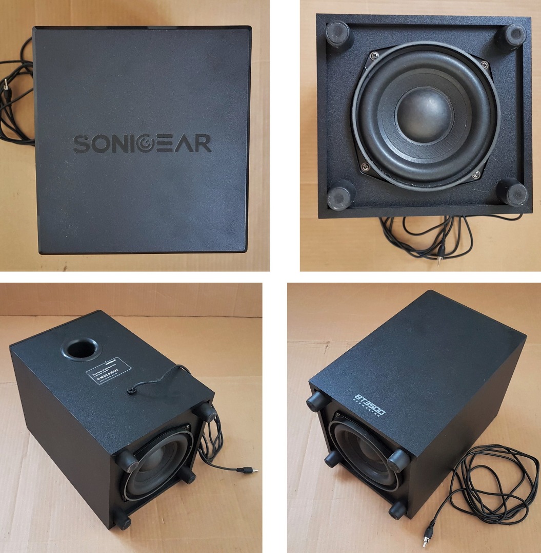 Versatile SonicGear Sub-Woofer, Model BT 3500, 11 inches height, for ...