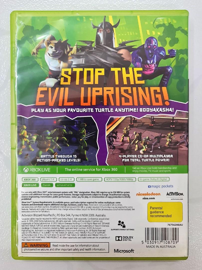 Video Game for Xbox 360 : Nickelodeon Teenage Mutant Ninja Turtles ...
