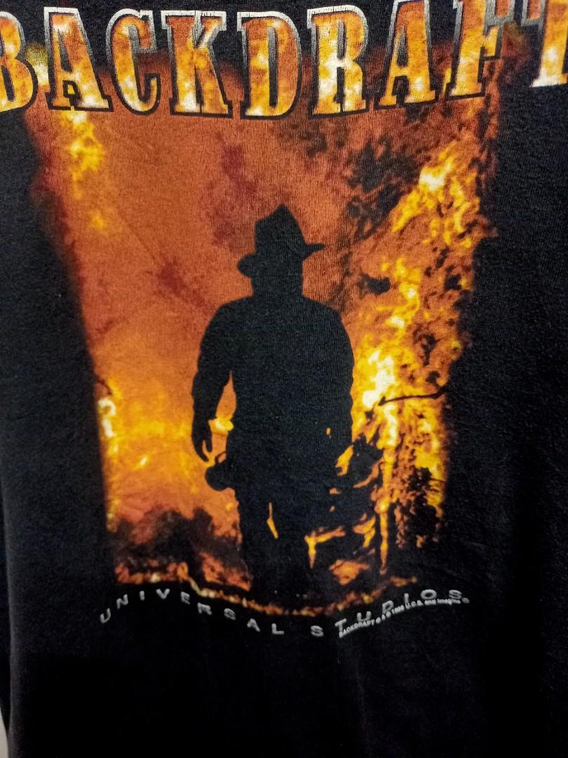 Vintage 90s movie backdraft shirt, Men's Fashion, Tops & Sets, Tshirts ...