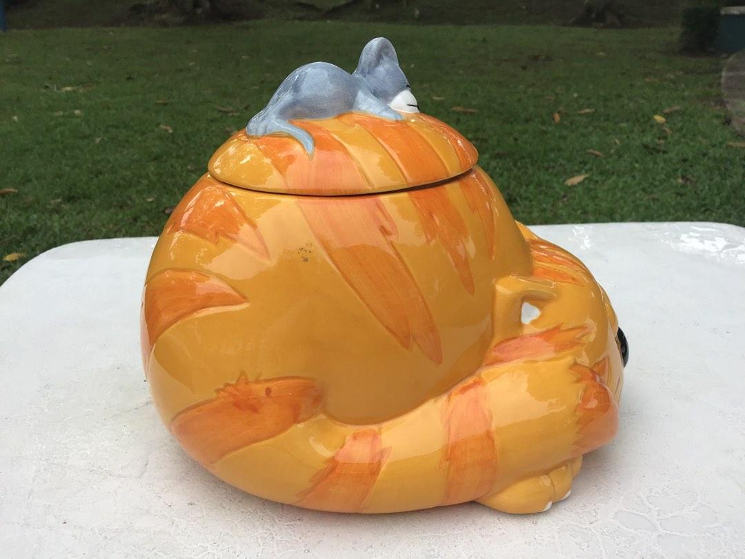 Vintage Garfield Fine Ceramic Cookie Jar, Furniture & Home Living, Home ...
