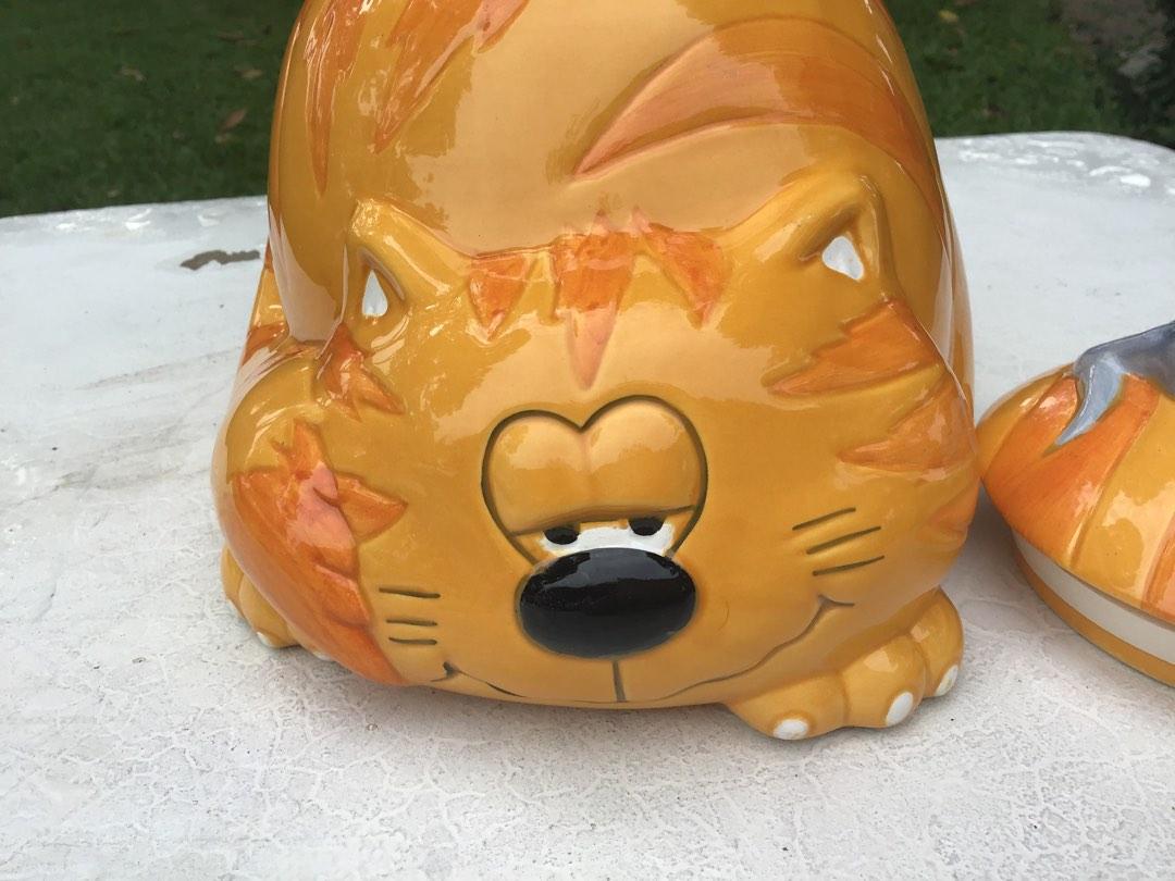 Vintage Garfield Fine Ceramic Cookie Jar, Furniture & Home Living, Home ...