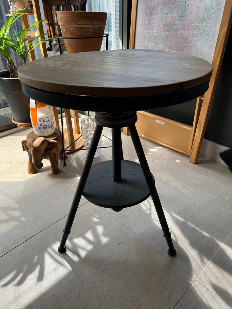 Vintage table (~55cm diameter), Furniture & Home Living, Furniture ...