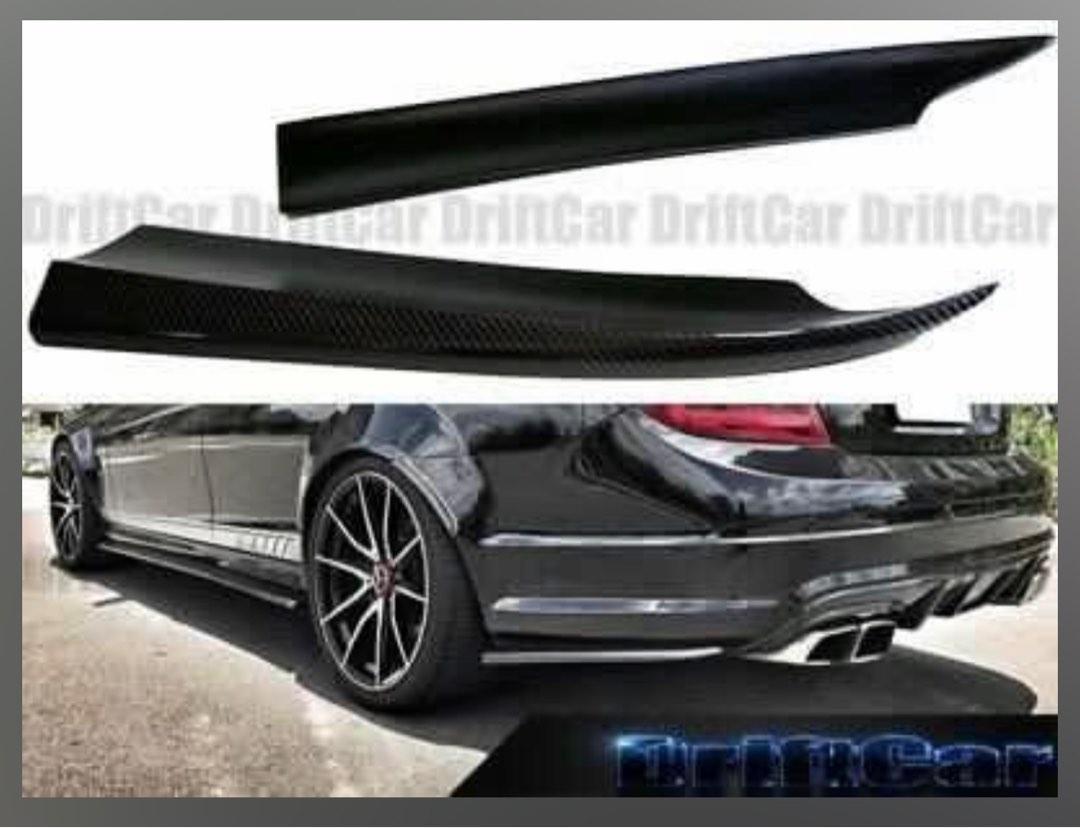 W204 AMG line Side splitters, Car Accessories, Accessories on Carousell