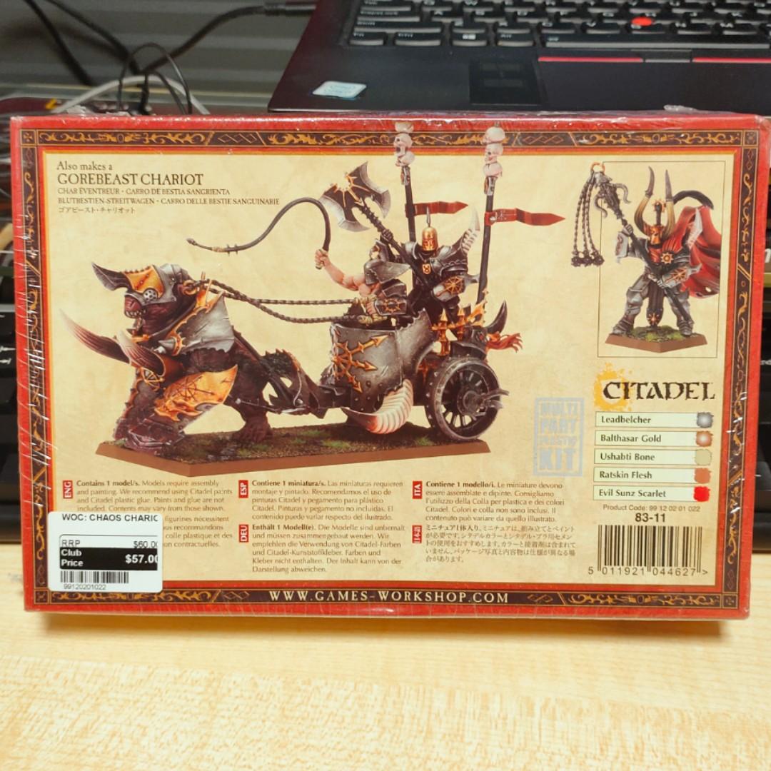 Warhammer Fantasy Chaos Gorebeast Chariot NEW, Hobbies & Toys, Toys ...