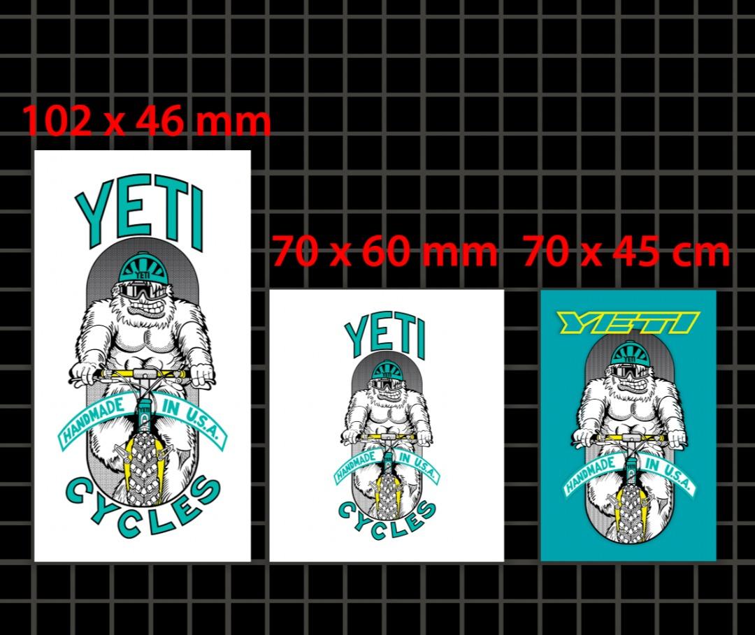Waterproof Stickers : YETI Cycles mountain bike mtb . Handmade in USA ...