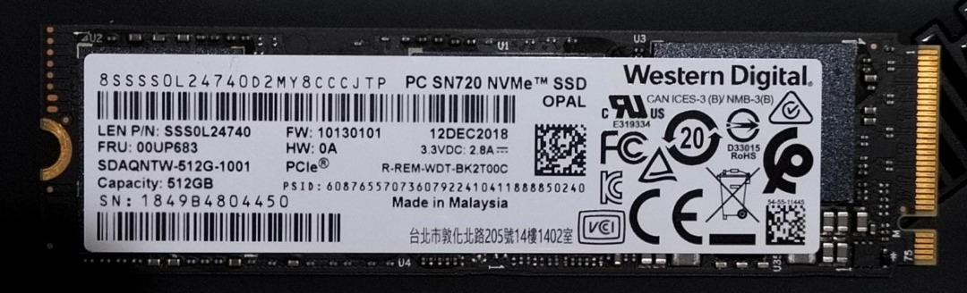 Western Digital 512GB NVME M.2 SSD, Computers & Tech, Parts ...