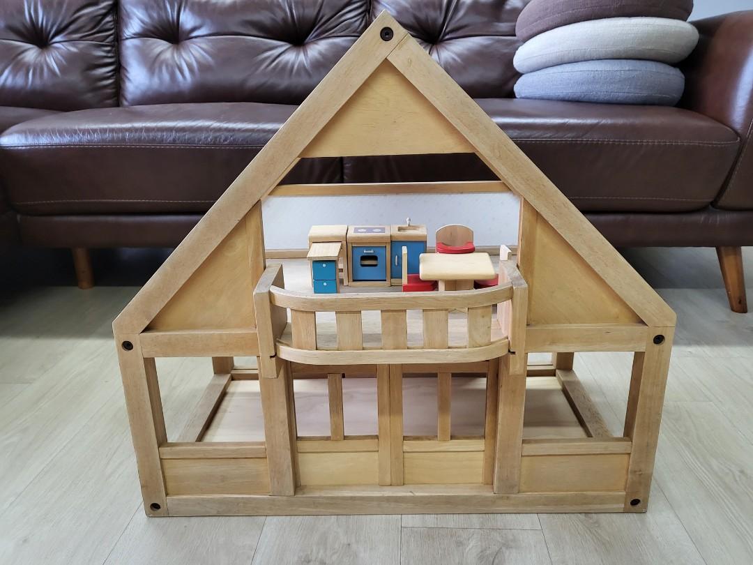 Wooden doll house plan toys, Hobbies & Toys, Toys & Games on Carousell