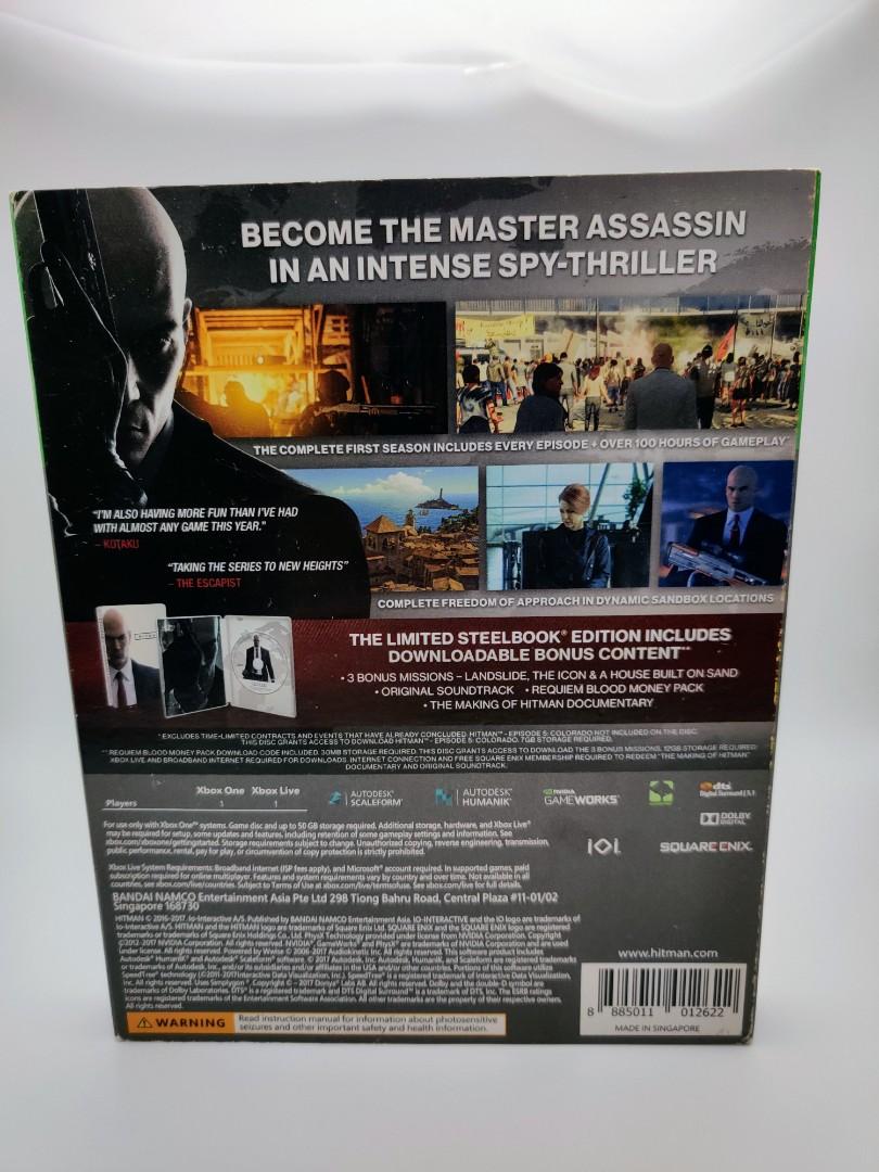 XBOX One Hitman The complete first season steelbook edition, Video ...