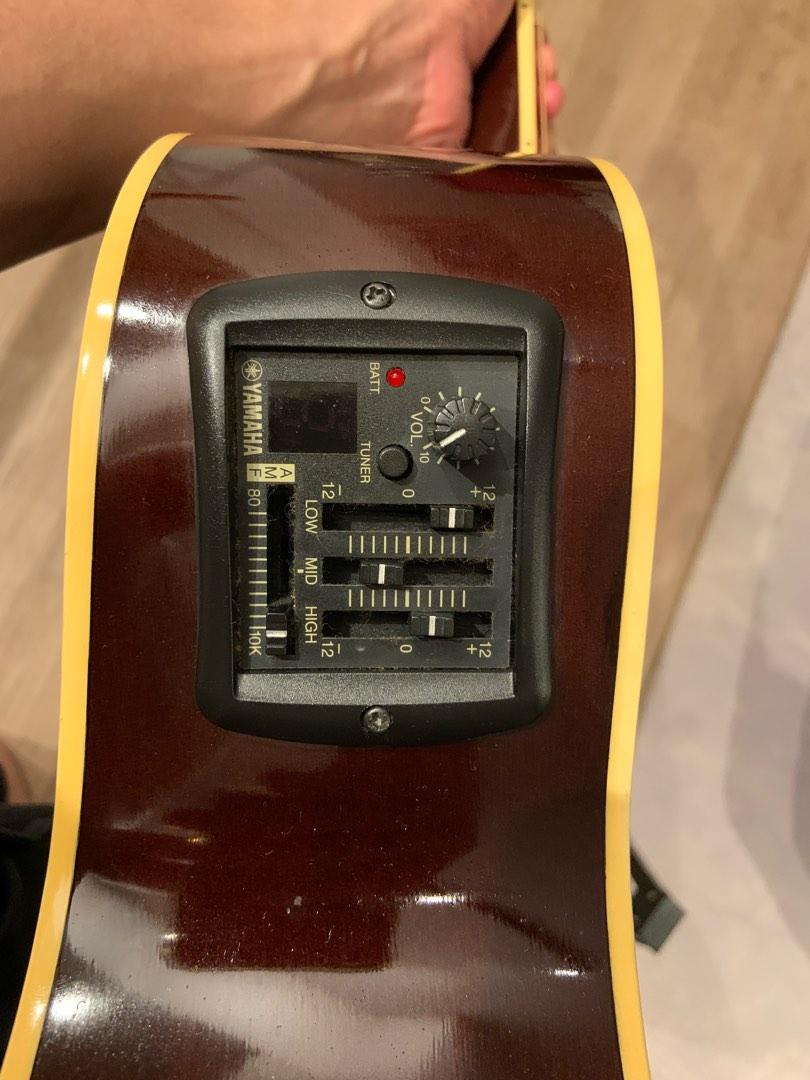 Yamaha Acoustic Guitar (Cut-Away) (Plug-in) (CPX500FM OVS Compass Series) with Guitar Bag ...