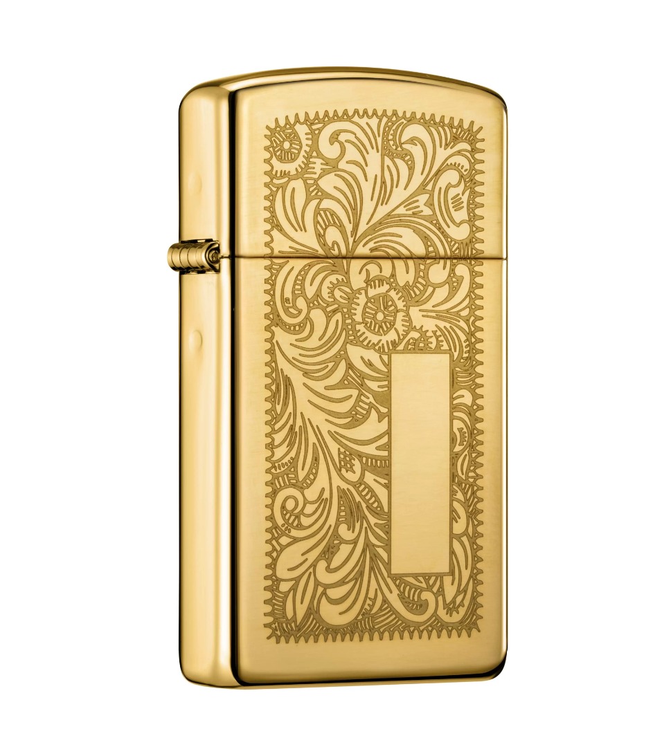 Zippo Slim Brass Venetian, Luxury, Accessories on Carousell
