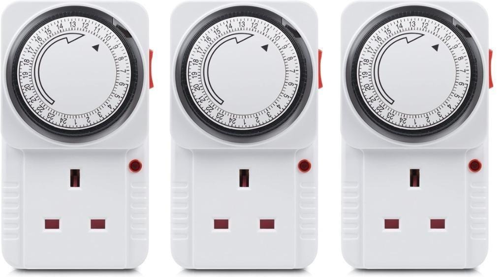 14. HBN 24 Hour Programmable Mechanical Timer Plug Switch, Energy ...