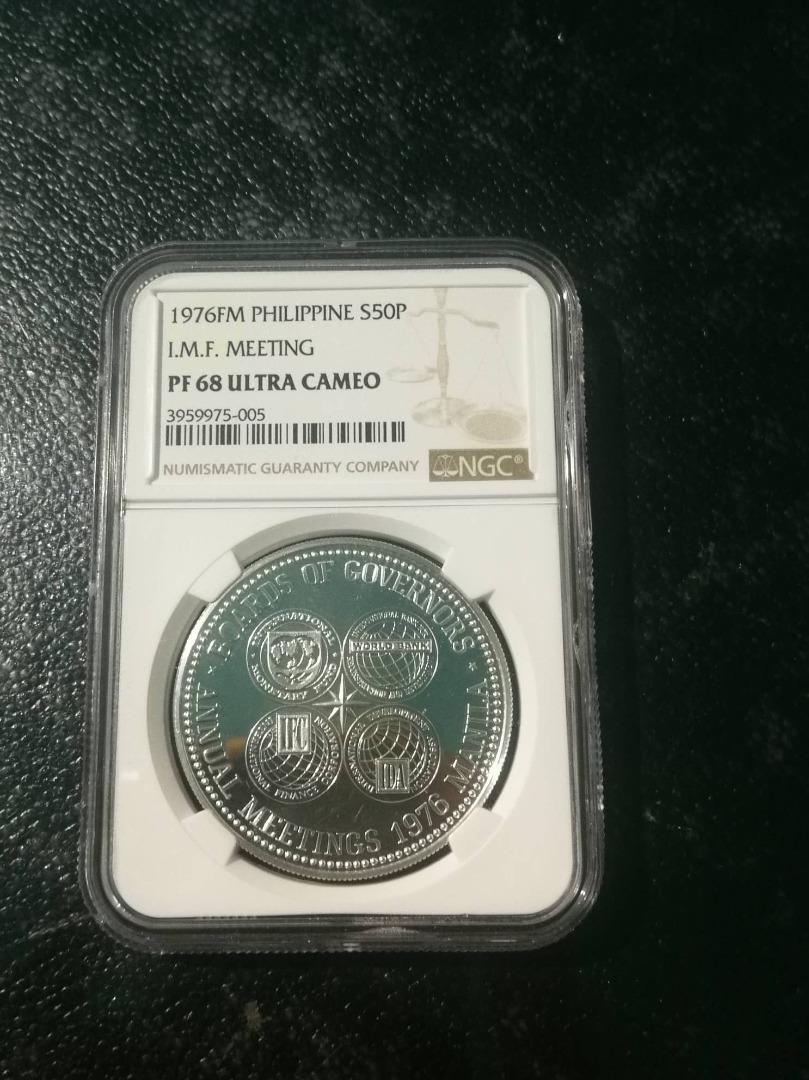 1976FM PHILIPPINE S50P I.M.F Meeting PF68 Ultra Cameo, Hobbies & Toys ...