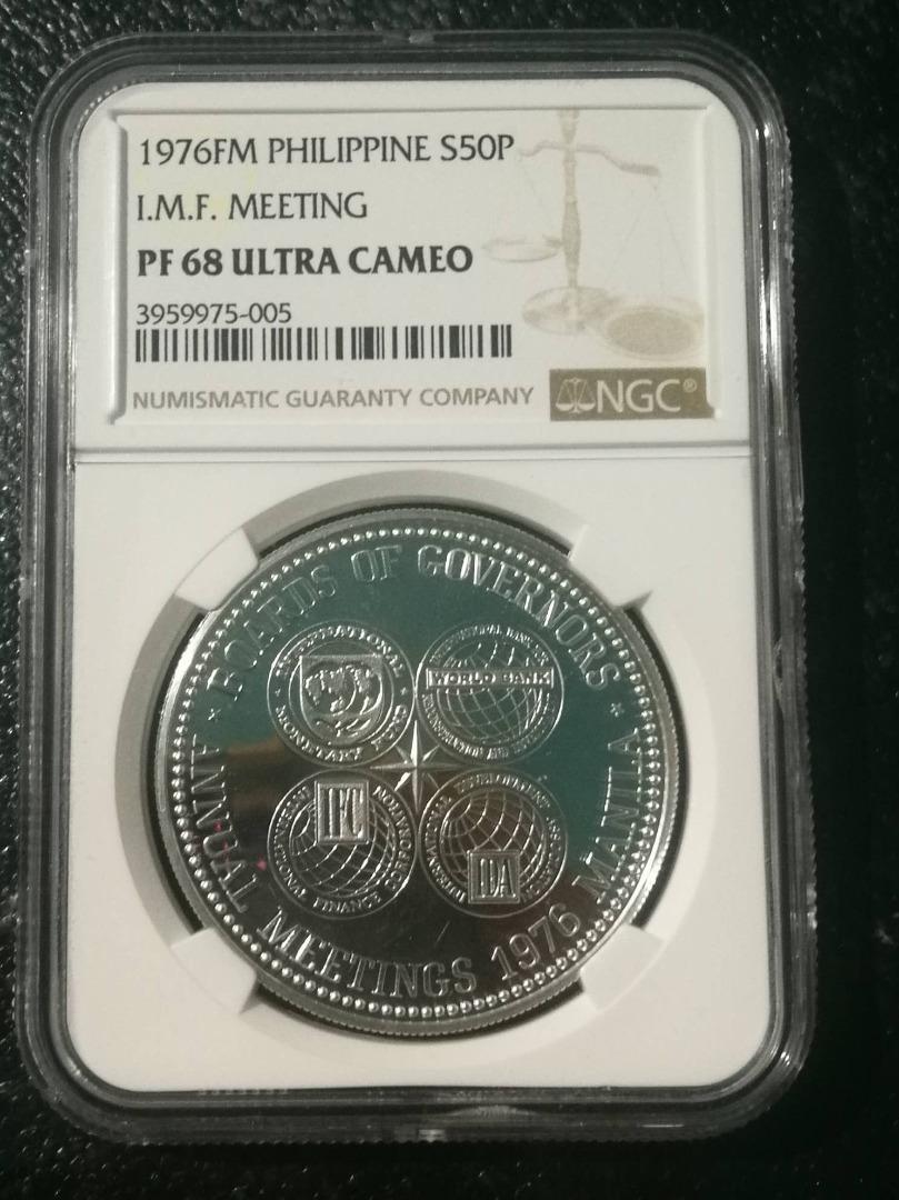1976FM PHILIPPINE S50P I.M.F Meeting PF68 Ultra Cameo, Hobbies & Toys ...