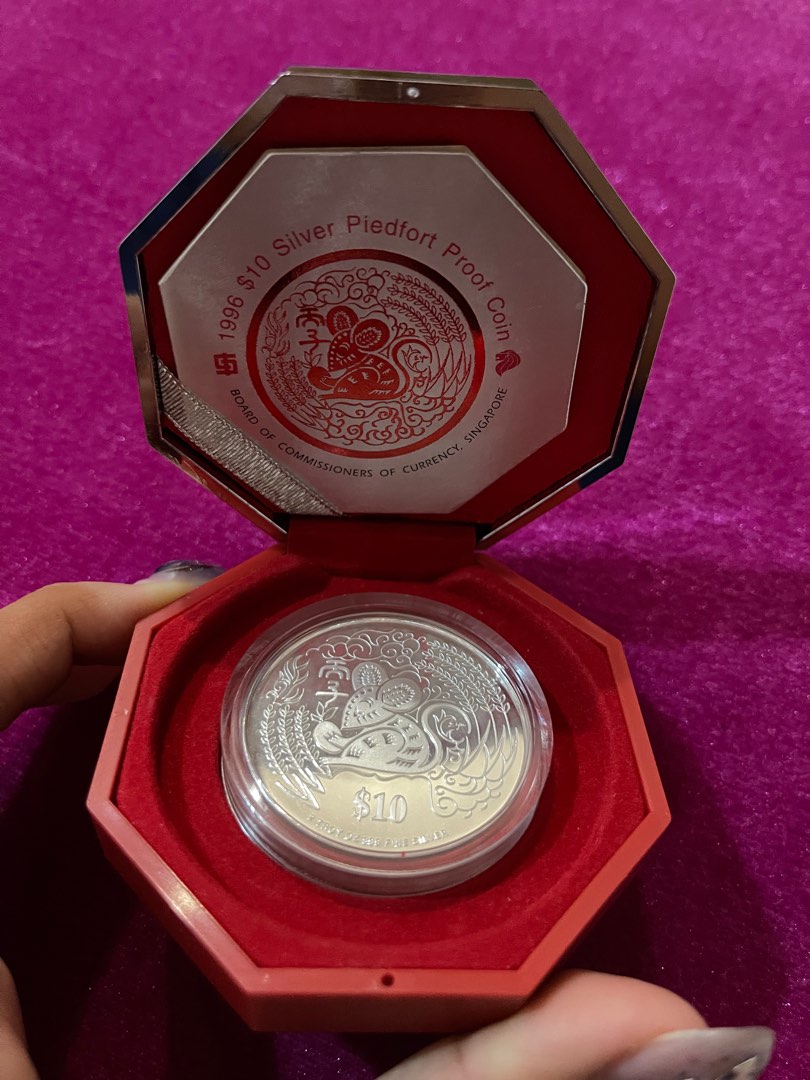 1996 Silver Rat $10 Proof Coin, Hobbies & Toys, Memorabilia ...