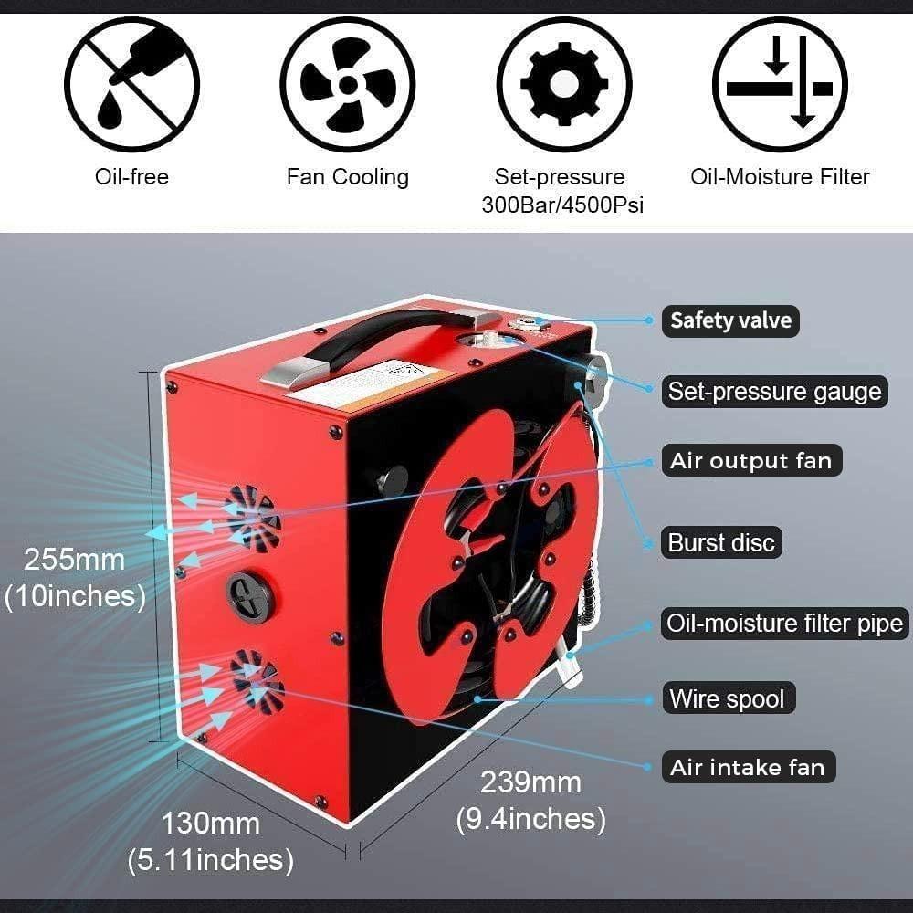 [2243] GX PUMP CS3-I Portable PCP Air Compressor, Built-in Home ...