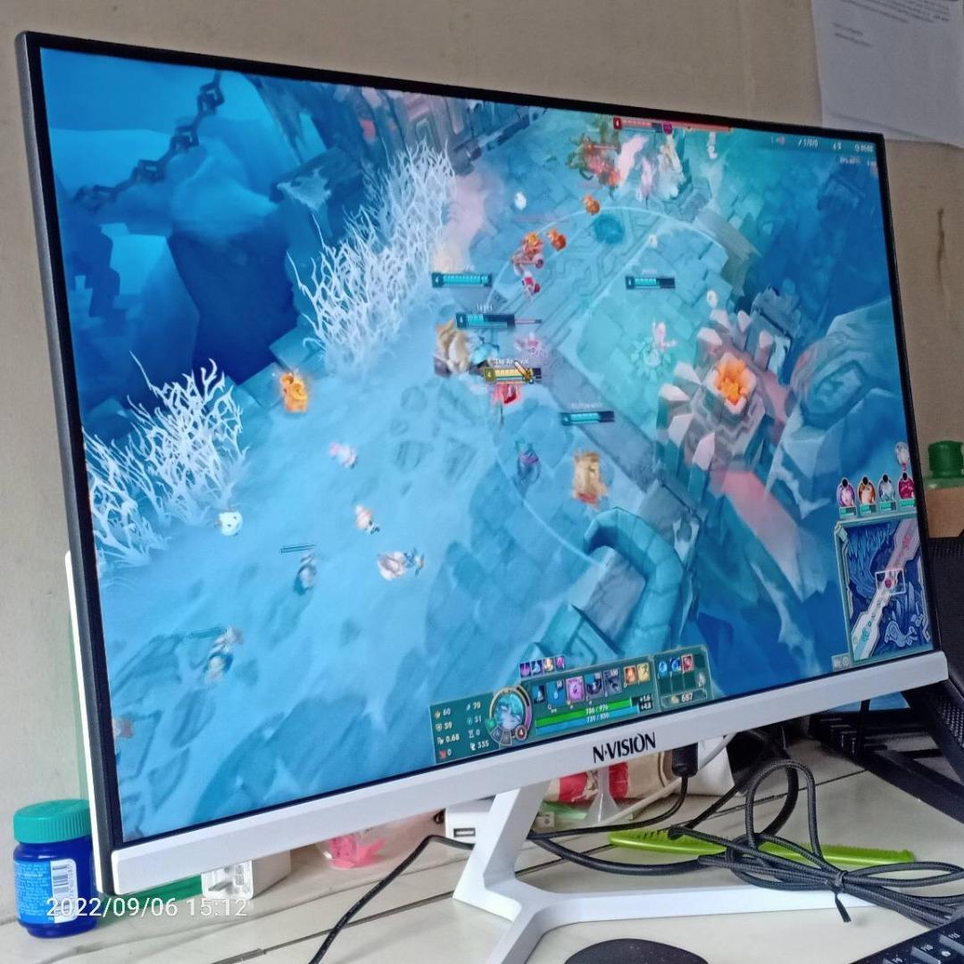 24 Inch Nvision N2455 Ips 75hz Monitor White Color Computers And Tech