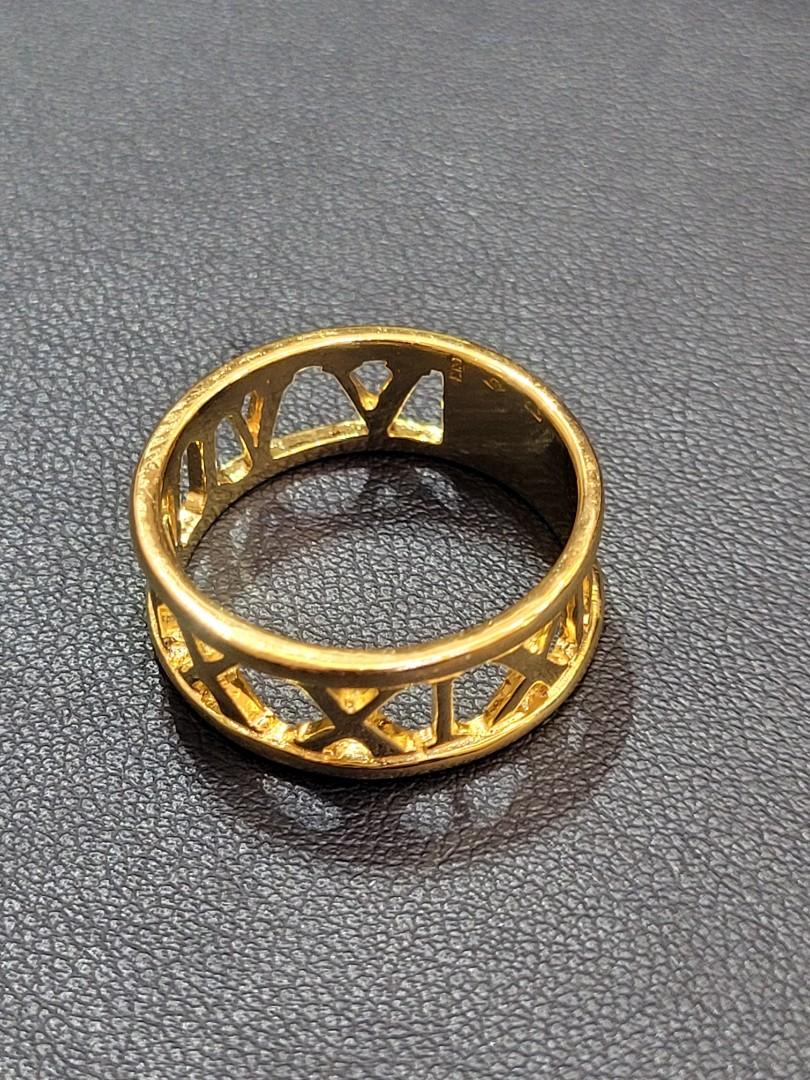 916 Gold Roman Ring 22K, Women's Fashion, Jewelry & Organisers, Rings ...
