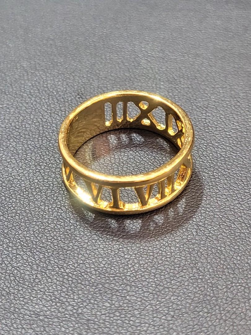 916 Gold Roman Ring 22K, Women's Fashion, Jewelry & Organisers, Rings ...