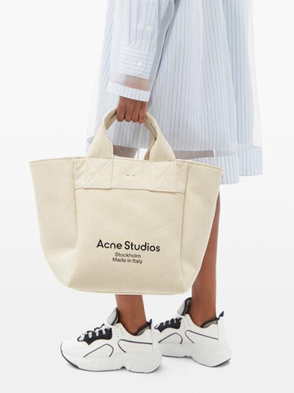 過龍年前折扣 現貨 義大利製 ACNE STUDIOS Alisse Logo 托特包 全新品 只有一個, 名牌精品, 精品包與皮夾在旋轉拍賣