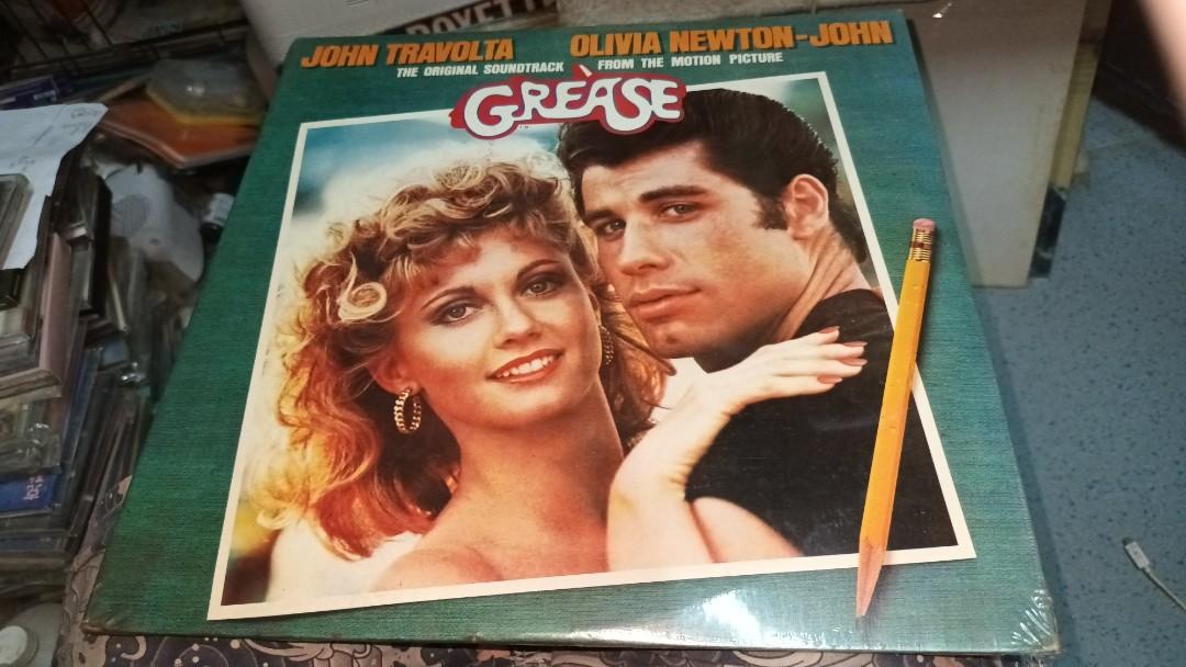 全新未開 GREASE 油脂 電影原聲大碟 OST 舊版 黑膠 2 LP ONJ OLIVIA NEWTON-JOHN / JOHN ...