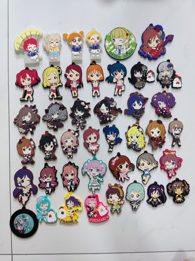 Aikatsu Stars / Bang Dream / Idol Master / Love Live Rubber Charms ...