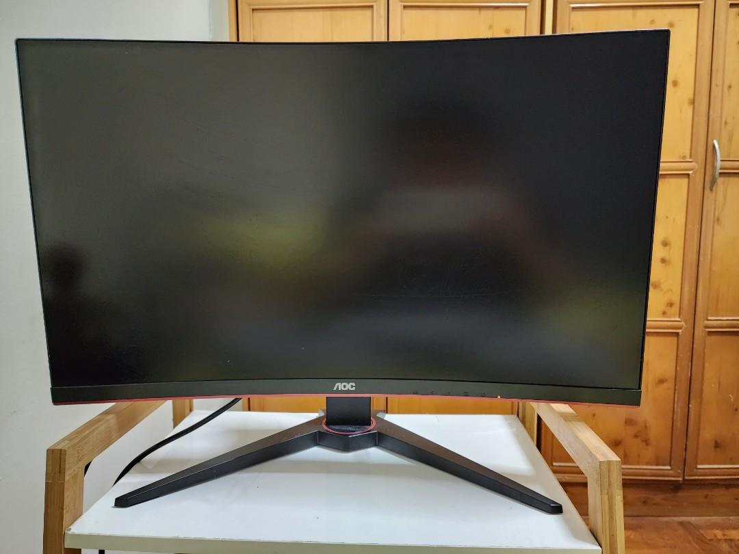 AOC C27G1 27" Curved Gaming Monitor 144Hz, Computers & Tech, Parts ...