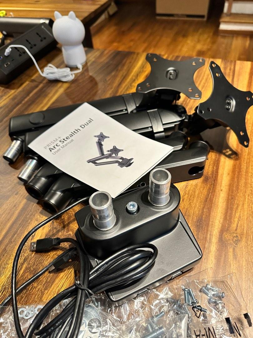 Prism+ Arc Stealth Monitor Arm (dual), Computers & Tech, Parts ...