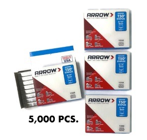 Arrow T50 Staples 5/16" or 8mm (5,000 pcs.) Made in U.S.A., Furniture ...
