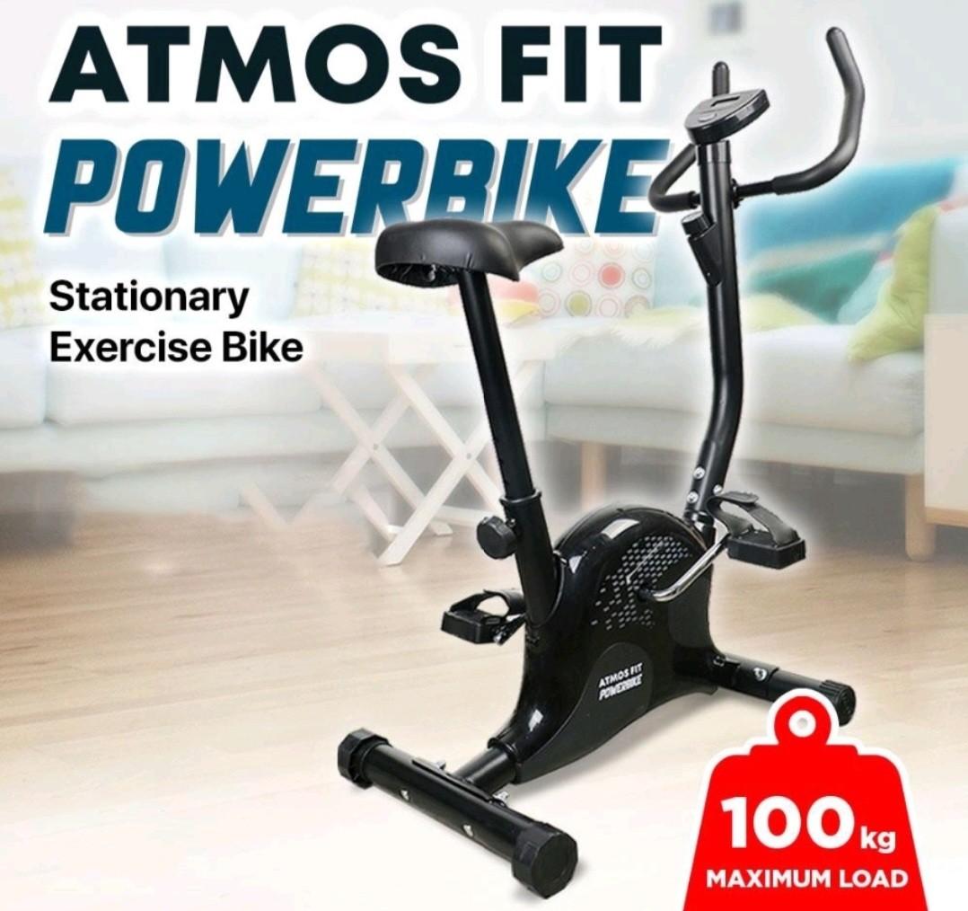 ATMOS Fit PowerBike Stationary Exercise Bike, Sports Equipment ...