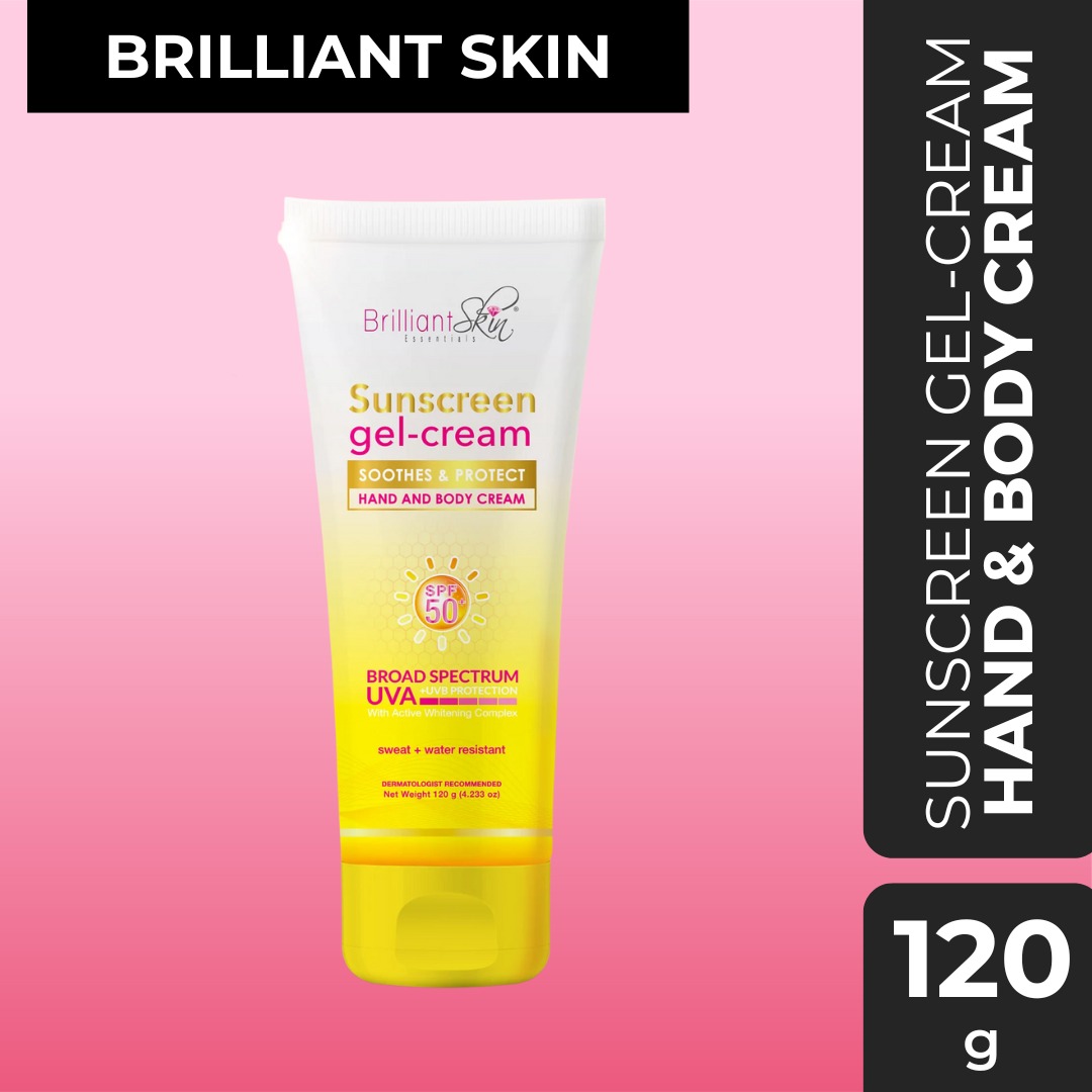 Authentic Brilliant Skin Sunscreen Gel-Cream Hand and Body Cream SPF50 ...