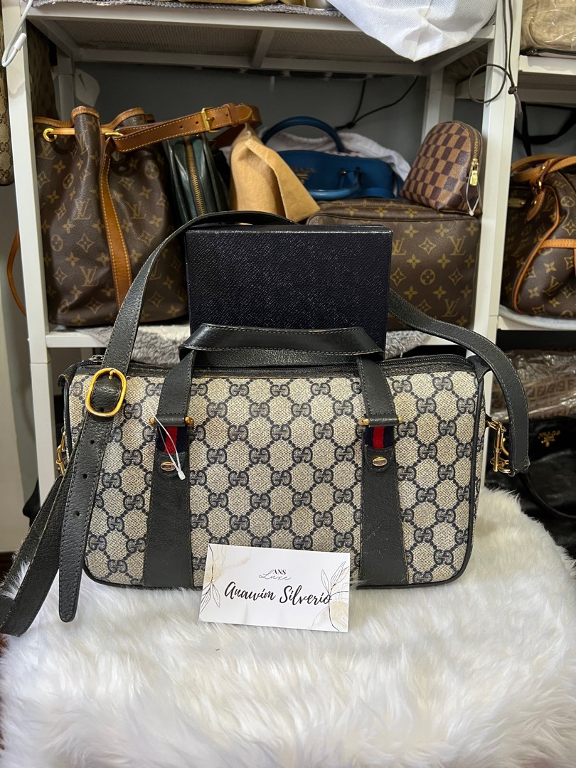 Authentic gucci two way bag, Luxury, Bags & Wallets on Carousell