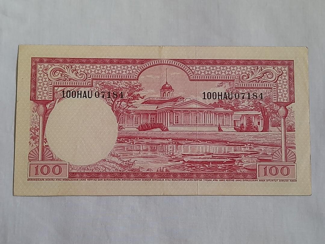 Bank Indonesia 100 Seratus Rupiah 1957, Hobbies & Toys, Memorabilia ...