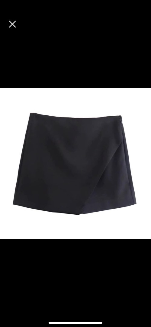 Black Skort, Women's Fashion, Bottoms, Other Bottoms on Carousell
