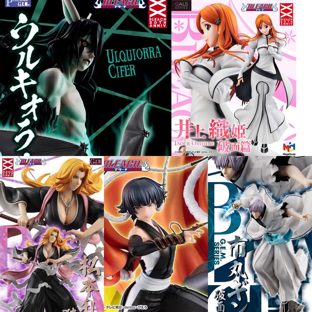 Bleach megahouse g.e.m figure - gem Matsumoto / Ulquiorra Cifer/ orihime inoue/ Soifon ...