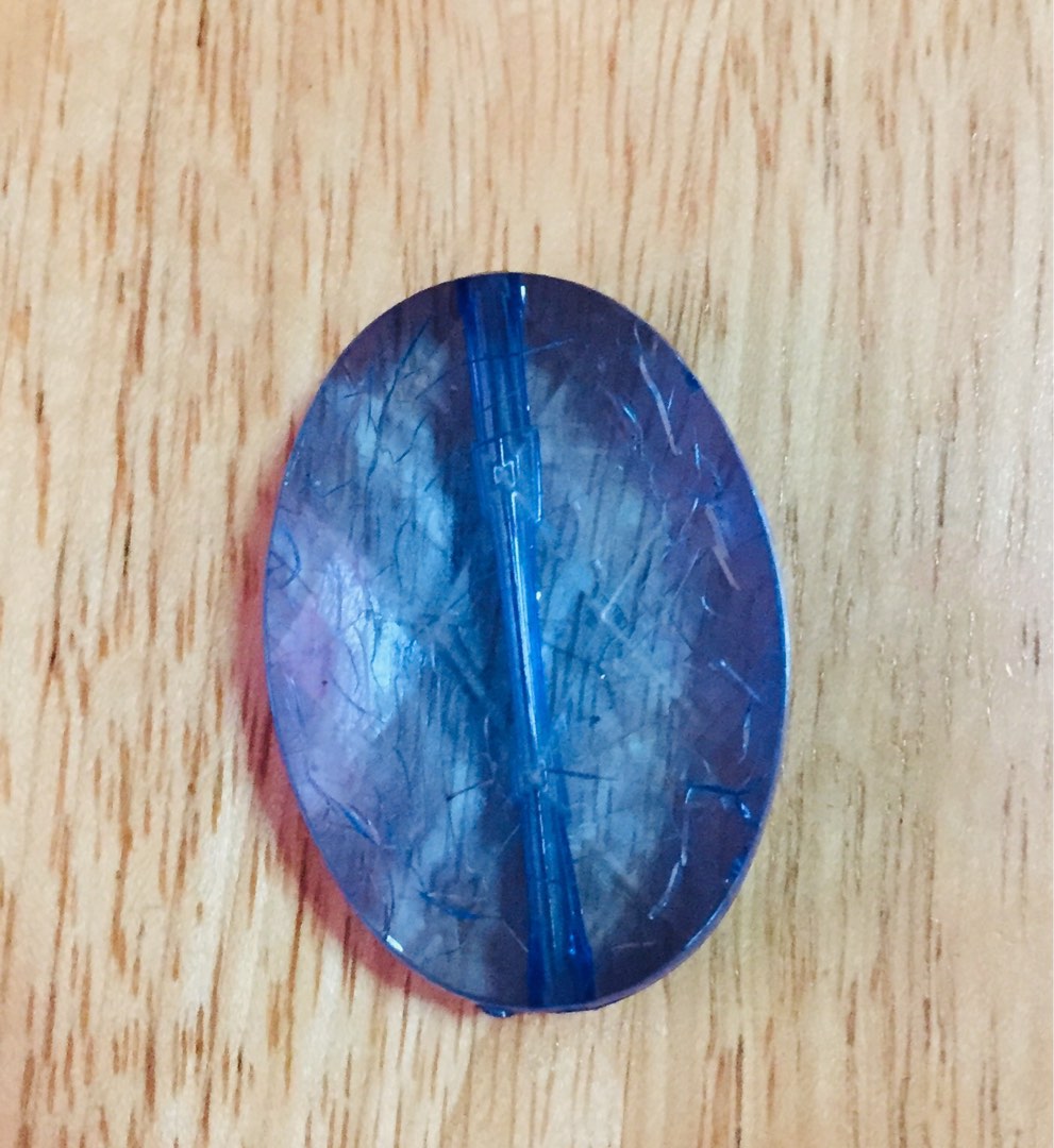 Blue Plastic Gem, Women's Fashion, Jewelry & Organizers, Charms on ...