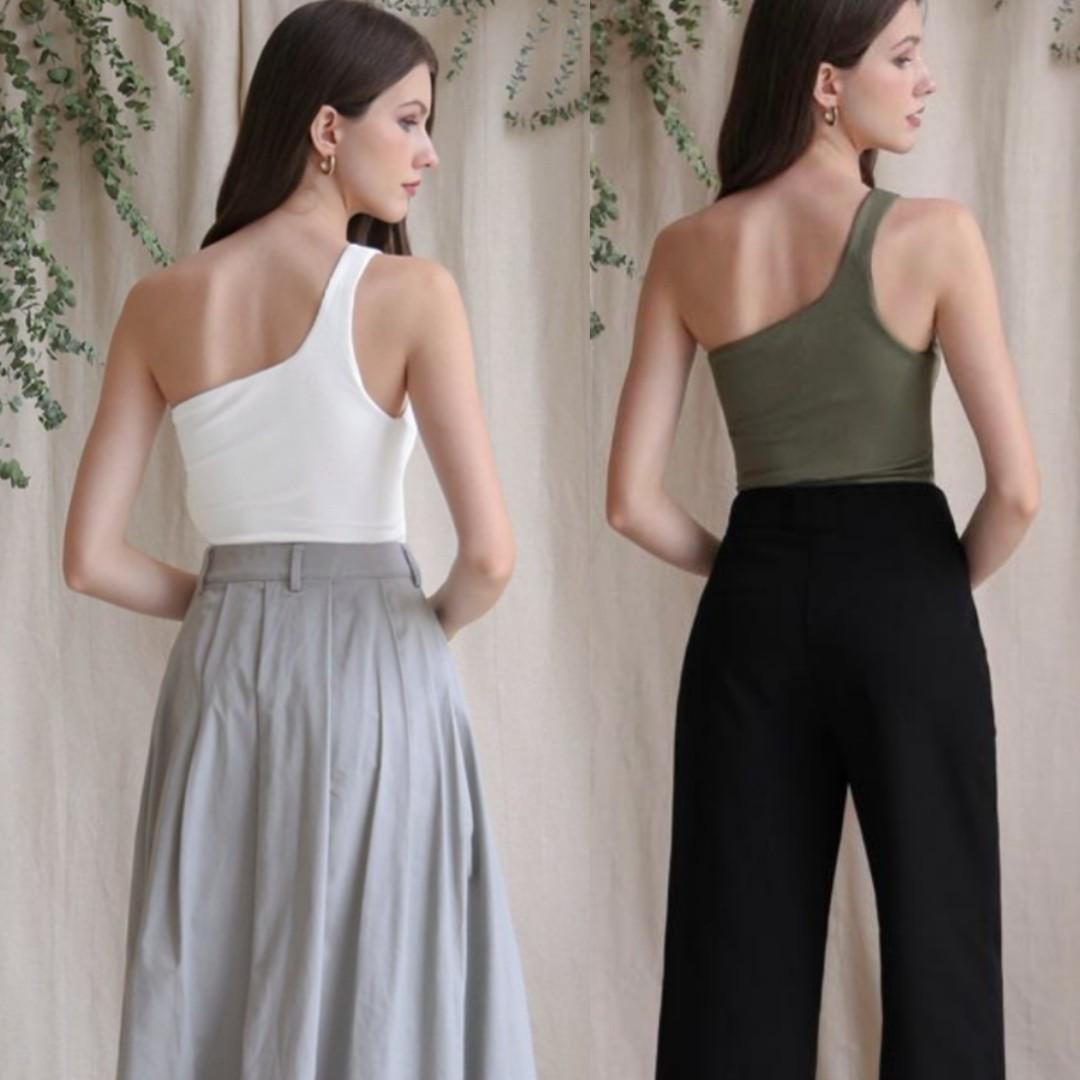 BNWT Willow Label Tessa Ribbed Toga, Women's Fashion, Tops, Sleeveless ...