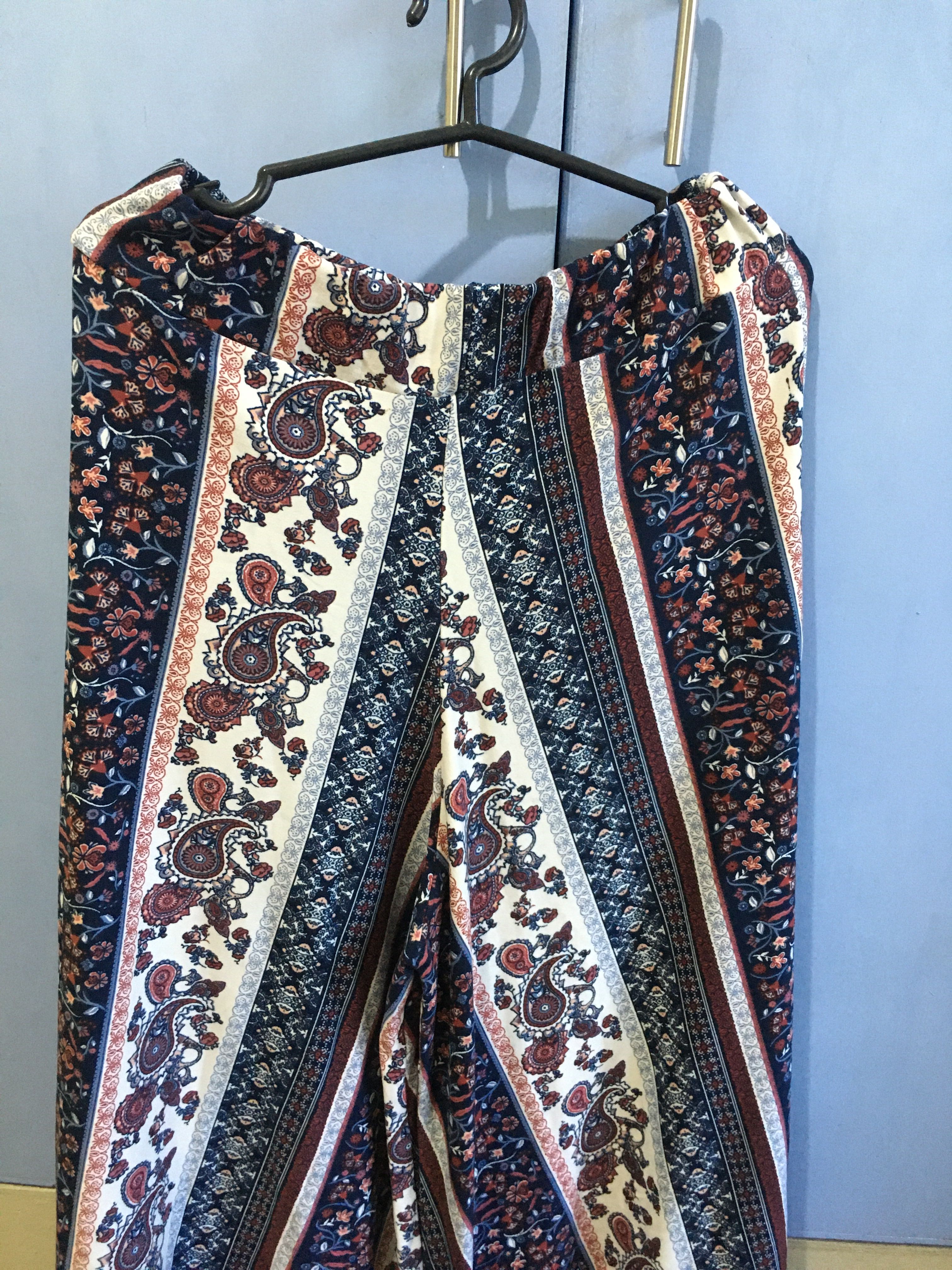 Boho style Wide Elephant Pants, Women's Fashion, Bottoms, Other Bottoms ...